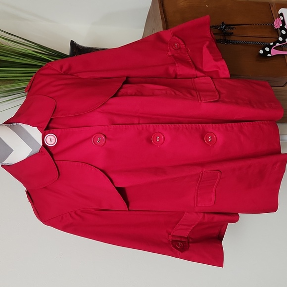 Notations | Jackets & Coats | Notations Lightweight Red Jacket Blazer ...